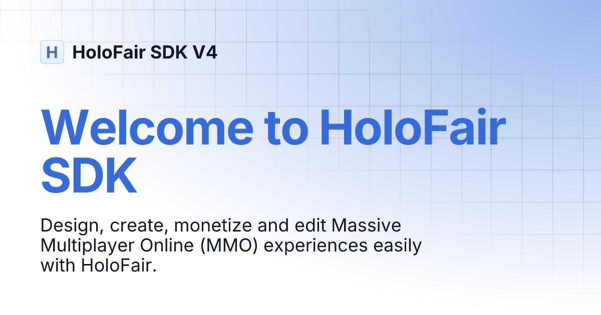 Welcome to HoloFair SDK | HoloFair SDK V4